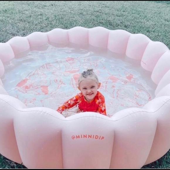 Minnidip | Other | New Minnidip Blushing Palms Inflatable Pool | Poshmark